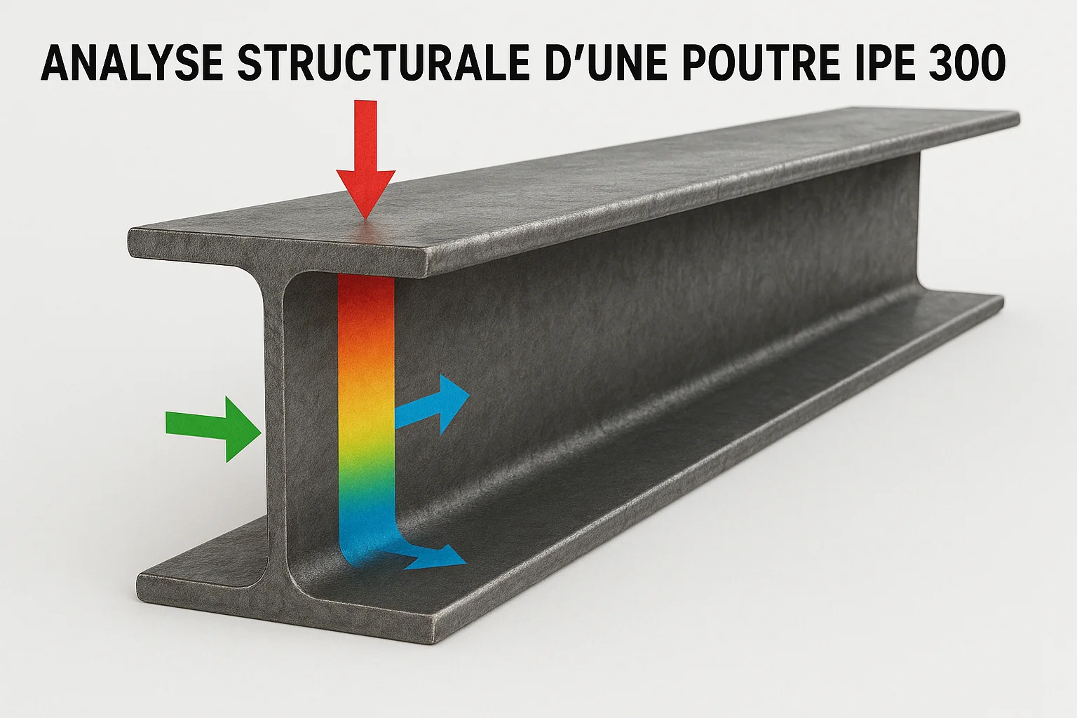 Analyse Structurale d'une Poutre IPE 300 - Exercice corrigé