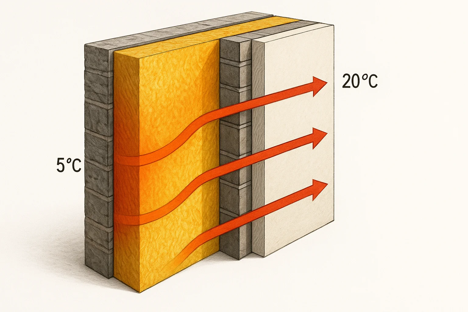 Analyse Thermique d'une Paroi Multi-matériaux - Exercice corrigé