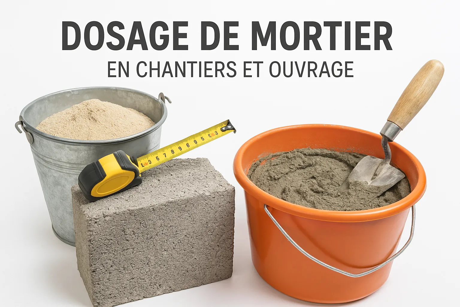 Calcul du Dosage de Mortier - Exercice corrigé