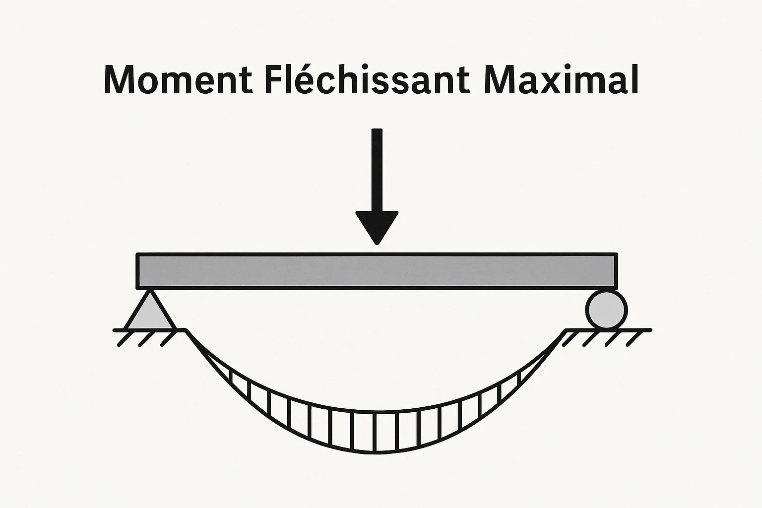 Calcul du Moment Fléchissant Maximal - Exercice corrigé