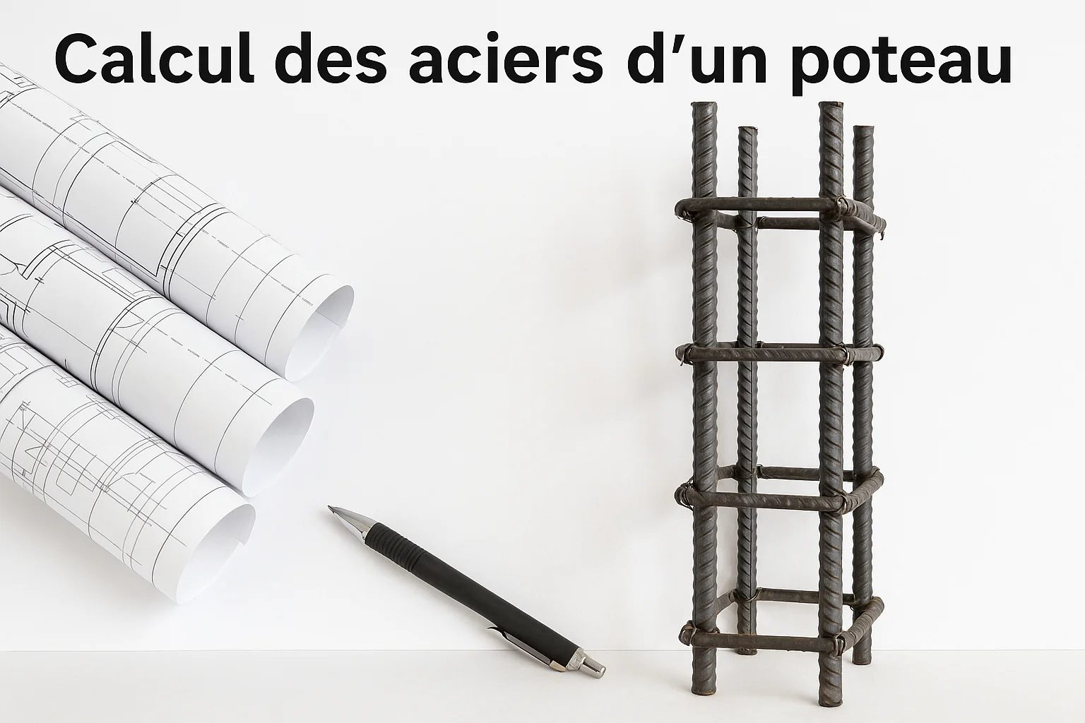 Calcul les aciers d'un poteau - Exercice corrigé