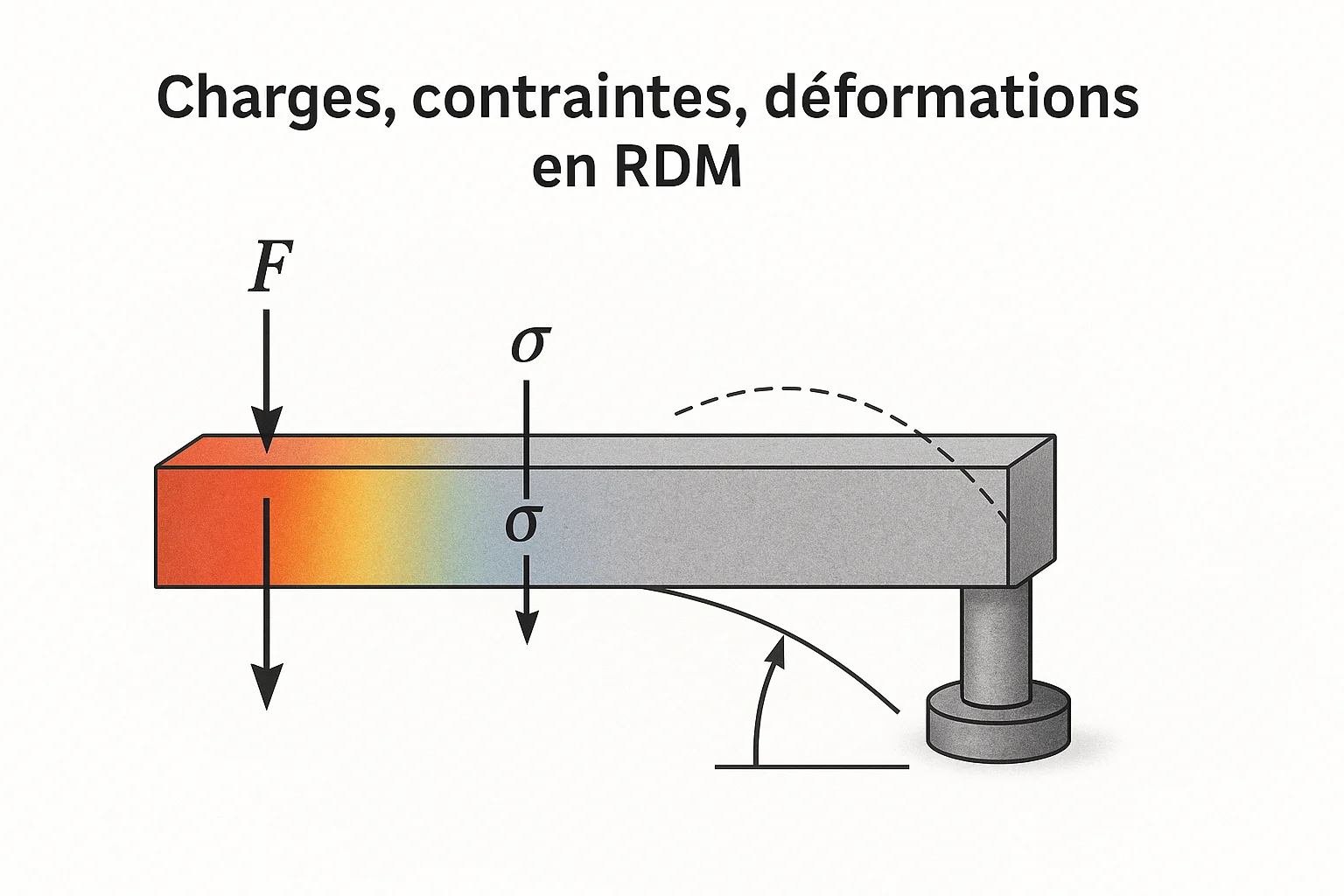 Charges, contraintes et déformations - Exercice corrigé