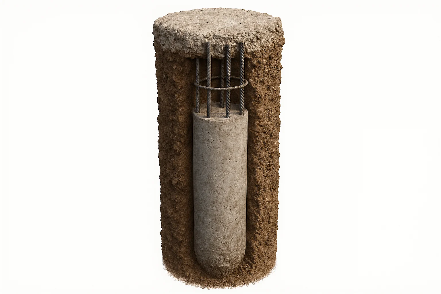 Dimensionnement d'un pieu foré - Exercice corrigé