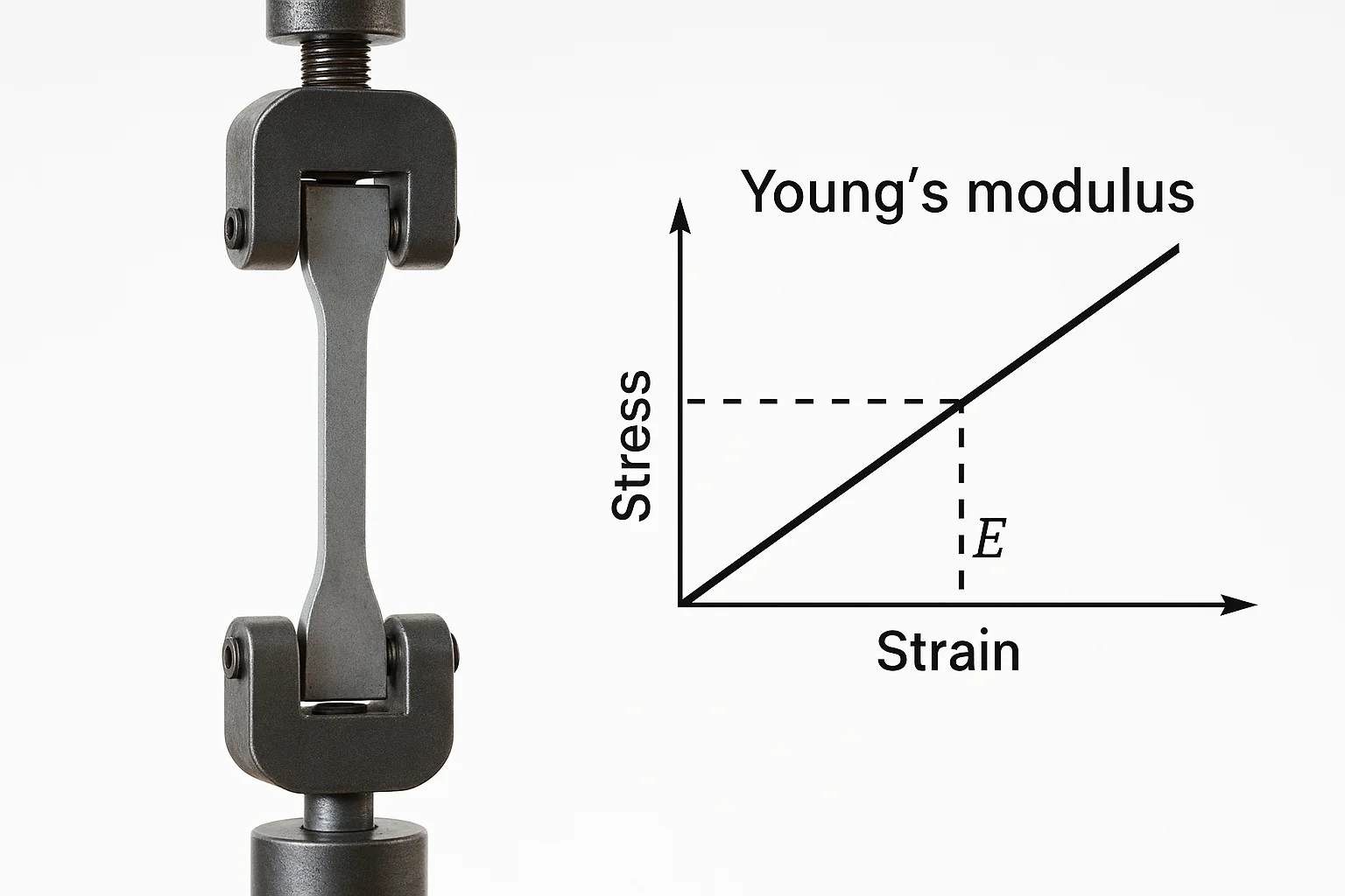 Module d'Young à partir d'un Essai de Traction - Exercice corrigé