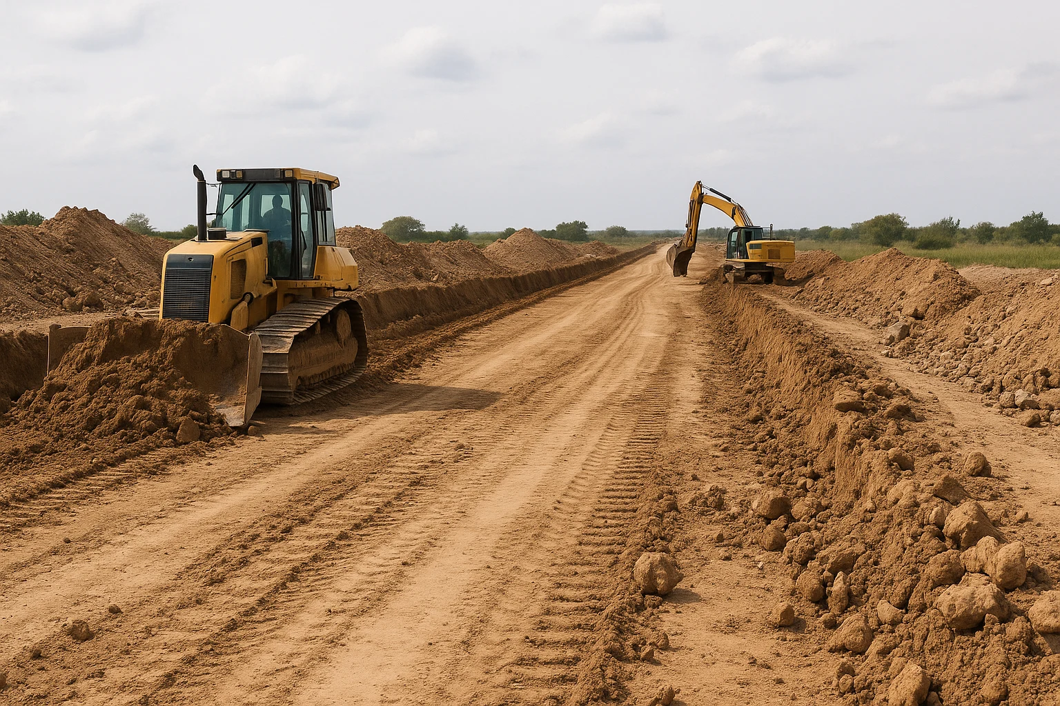 Terrassement pour une Route - Exercice corrigé