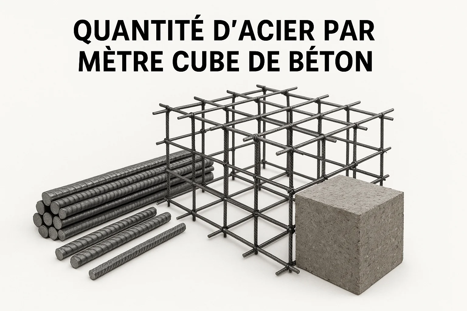 Quantité d'Acier par Mètre Cube de Béton - Exercice corrigé