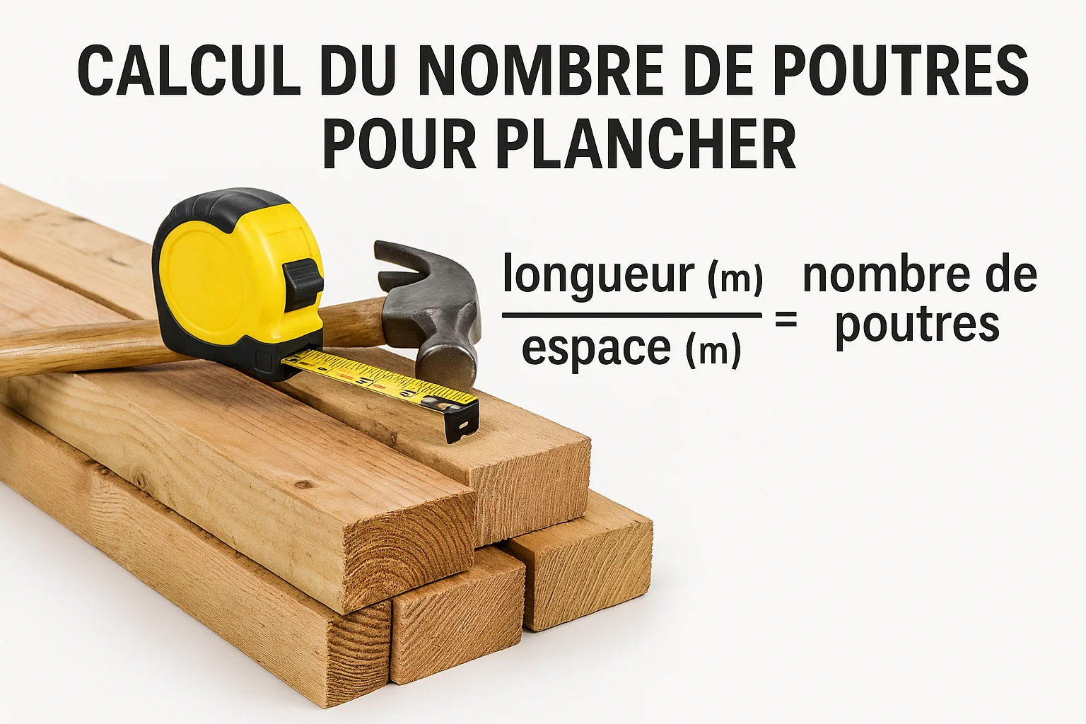 Calcul du Nombre de Poutres pour Plancher - Exercice corrigé