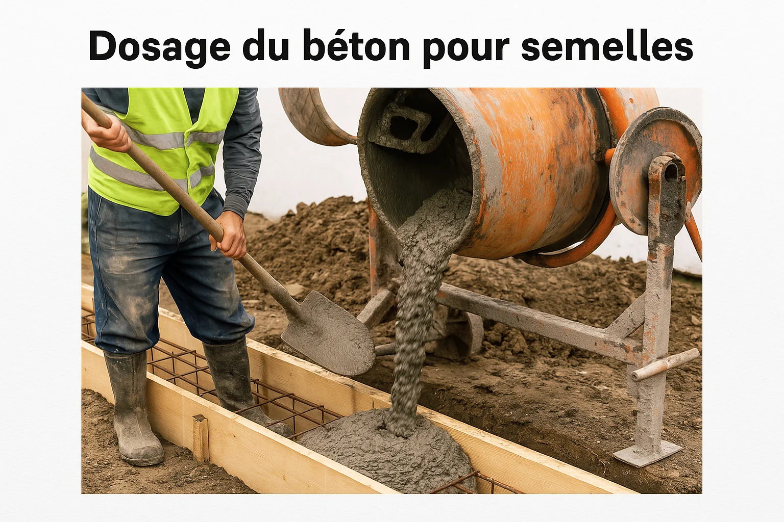 Dosage du Béton pour Semelles - Exercice corrigé
