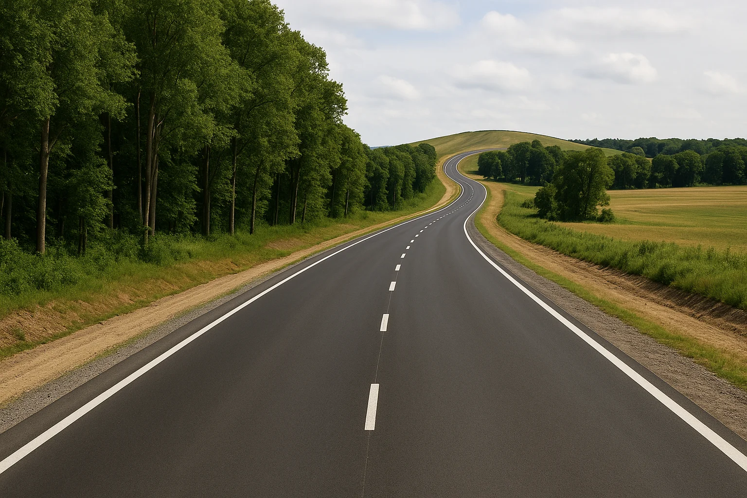Étude de faisabilité pour le trace dune route - Exercice corrigé