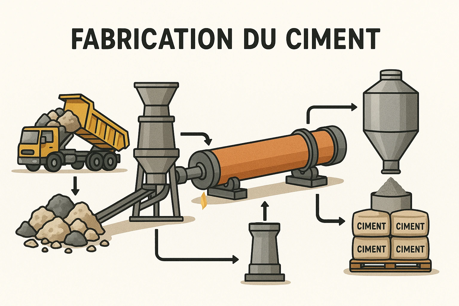 Fabrication du Ciment - Cours Génie Civil