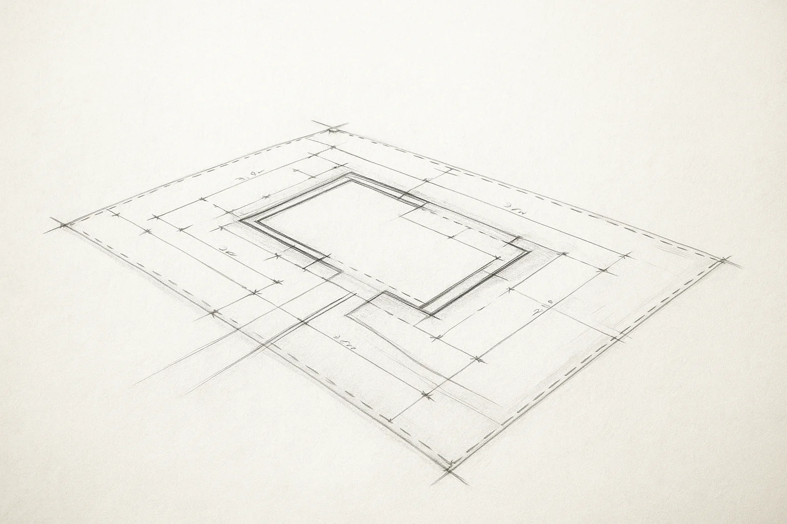 Tracé et Calcul d'un Terrain de Construction - Exercice Corrigé