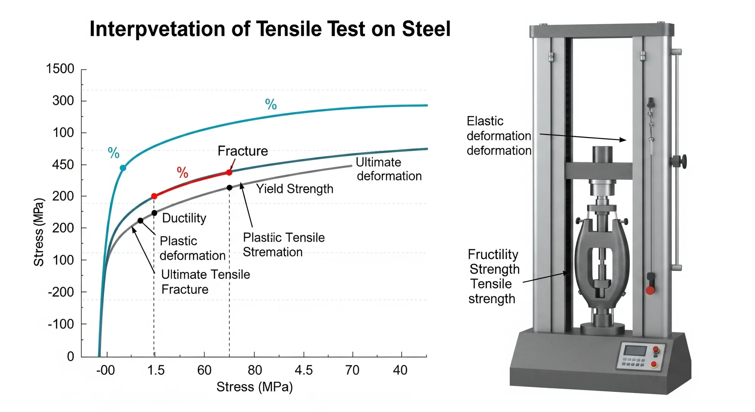 Interprétation d'un Essai de Traction sur Acier - Exercice corrigé