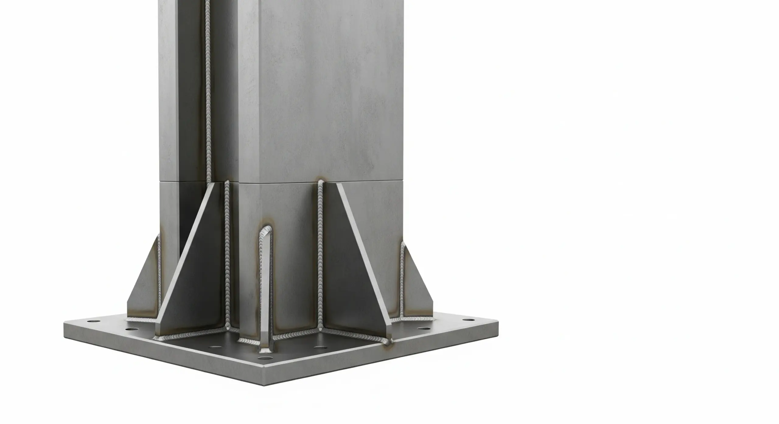 Dimensionnement d'un pied de poteau métallique - Exercice corrigé