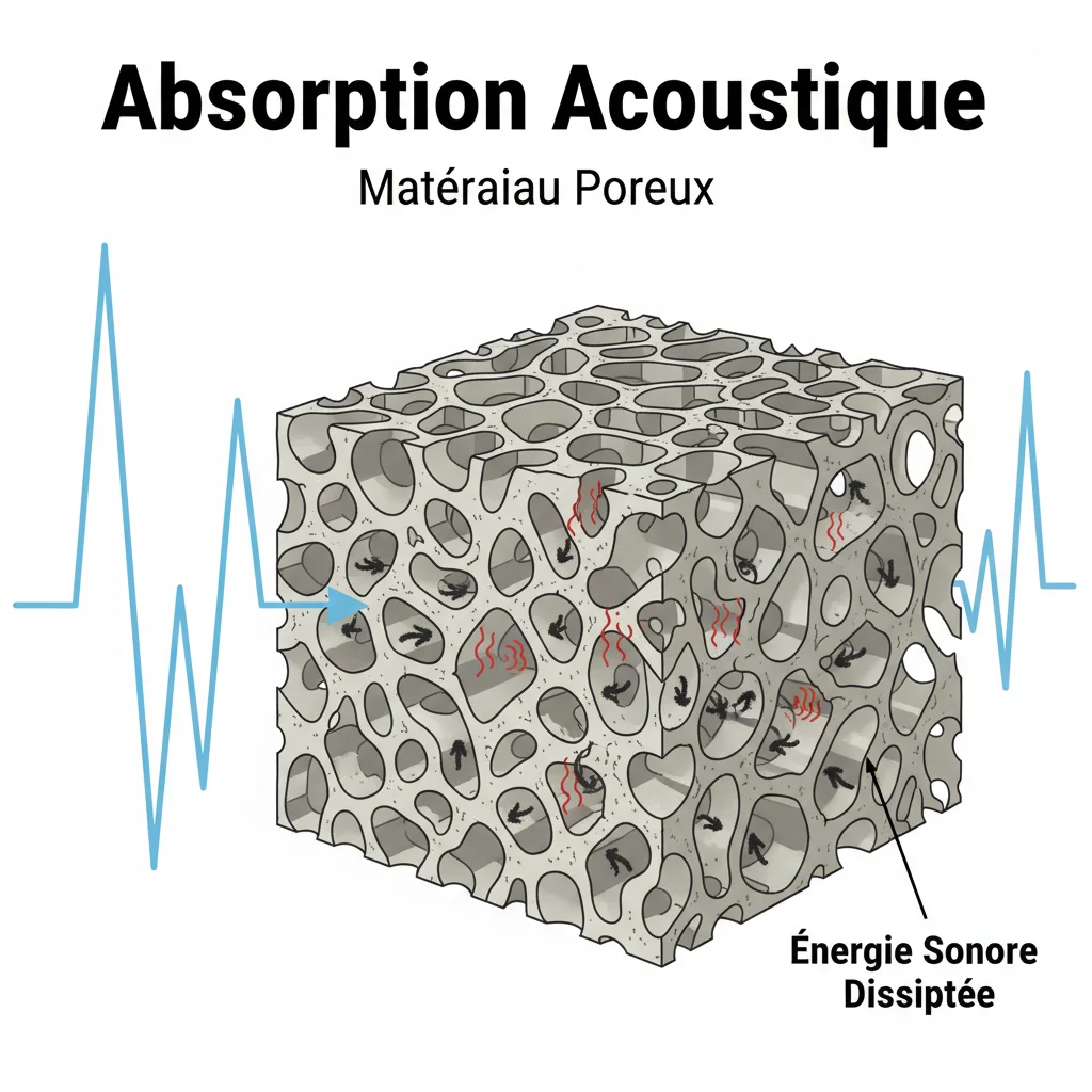 Absorption Acoustique d'un Matériau Poreux - Exercice corrigé