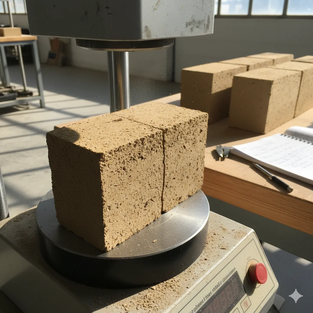 Résistance à la Compression d'un Mortier d'Adobe - Exercice corrigé